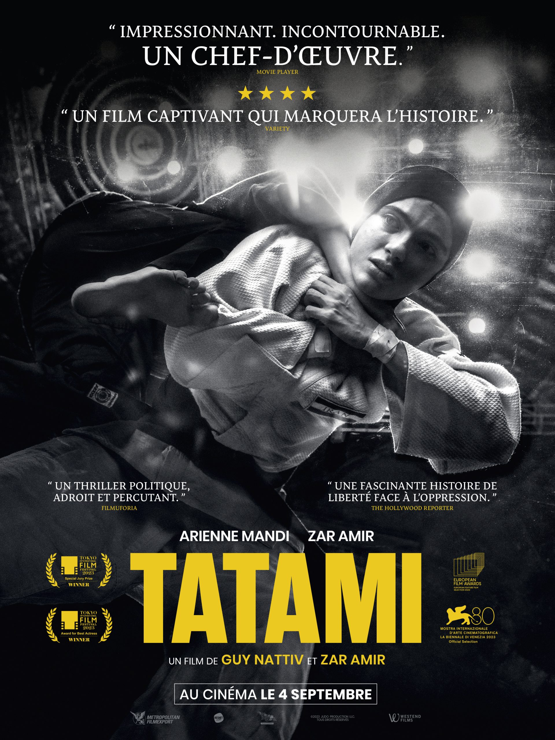 Découvrez l'affiche et la bande-annonce de TATAMI, un thriller ...